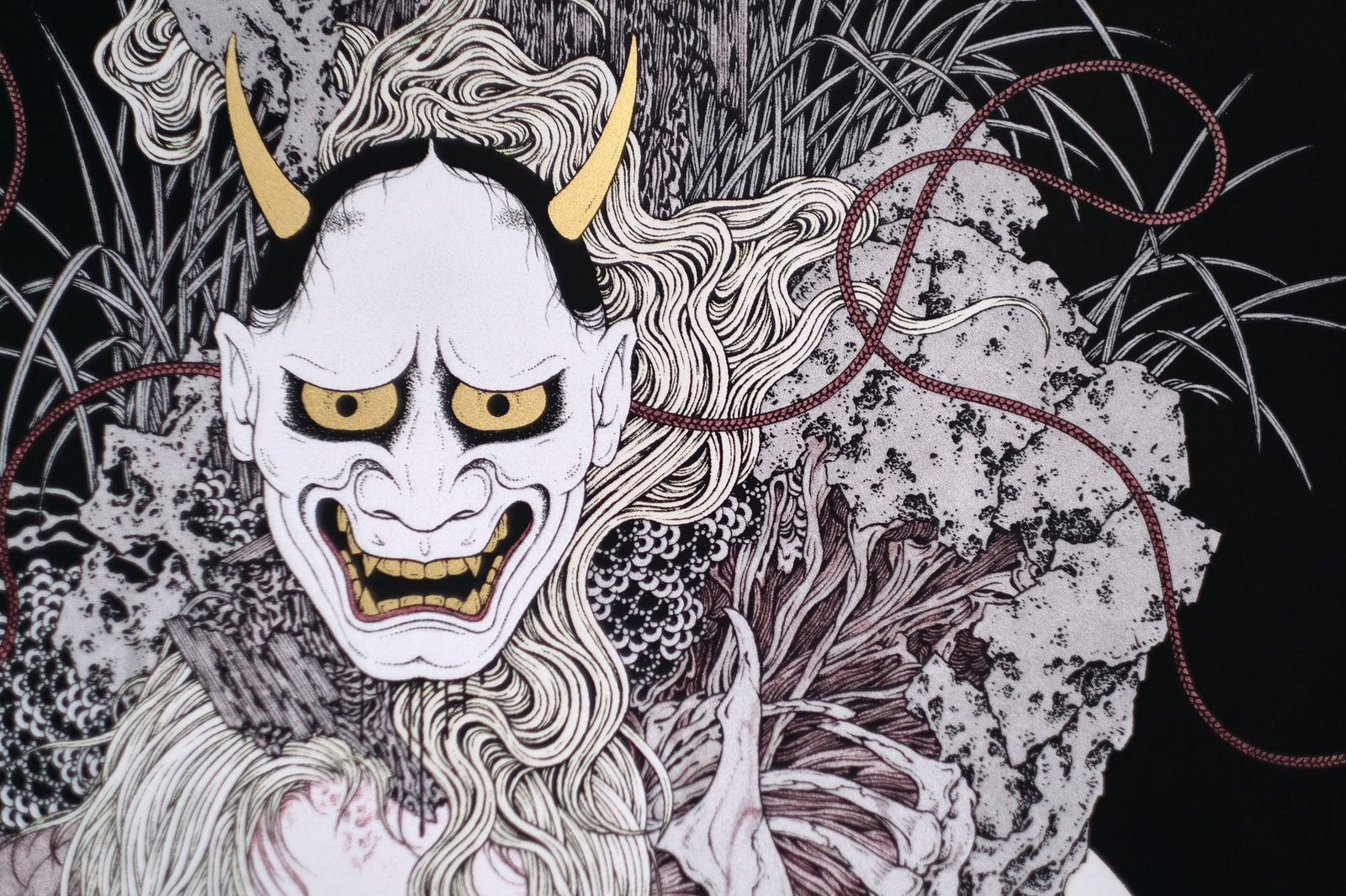Onibaba and Kuroneko, screenprinted alt. movie posters by Takato Yamamoto